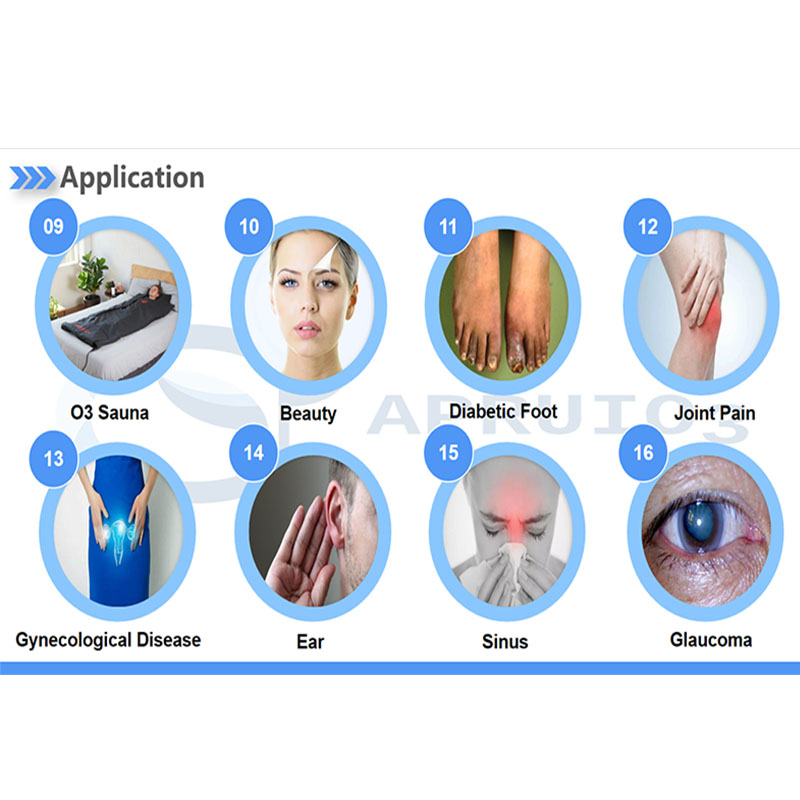 Touch LCD Screen Dual Mode Multilingual Ozone Therapy Machine with ...